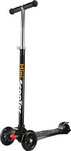 Voit 218 Işıklı Geniş 3 Teker Scooter- Siyah